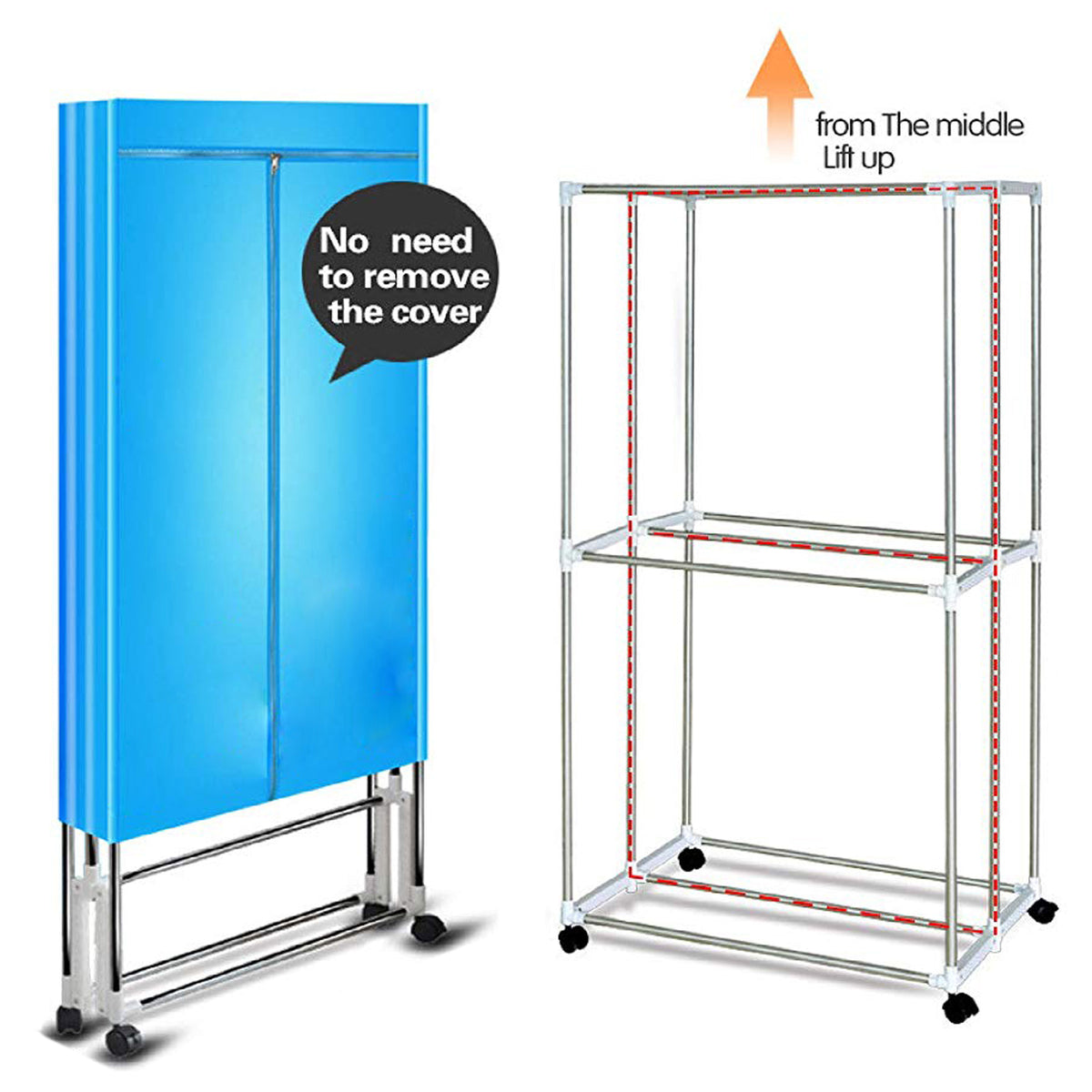 AMOS Eezy-Dry Electric Clothes Dryer 15kg Indoor Wet Laundry Warm Air